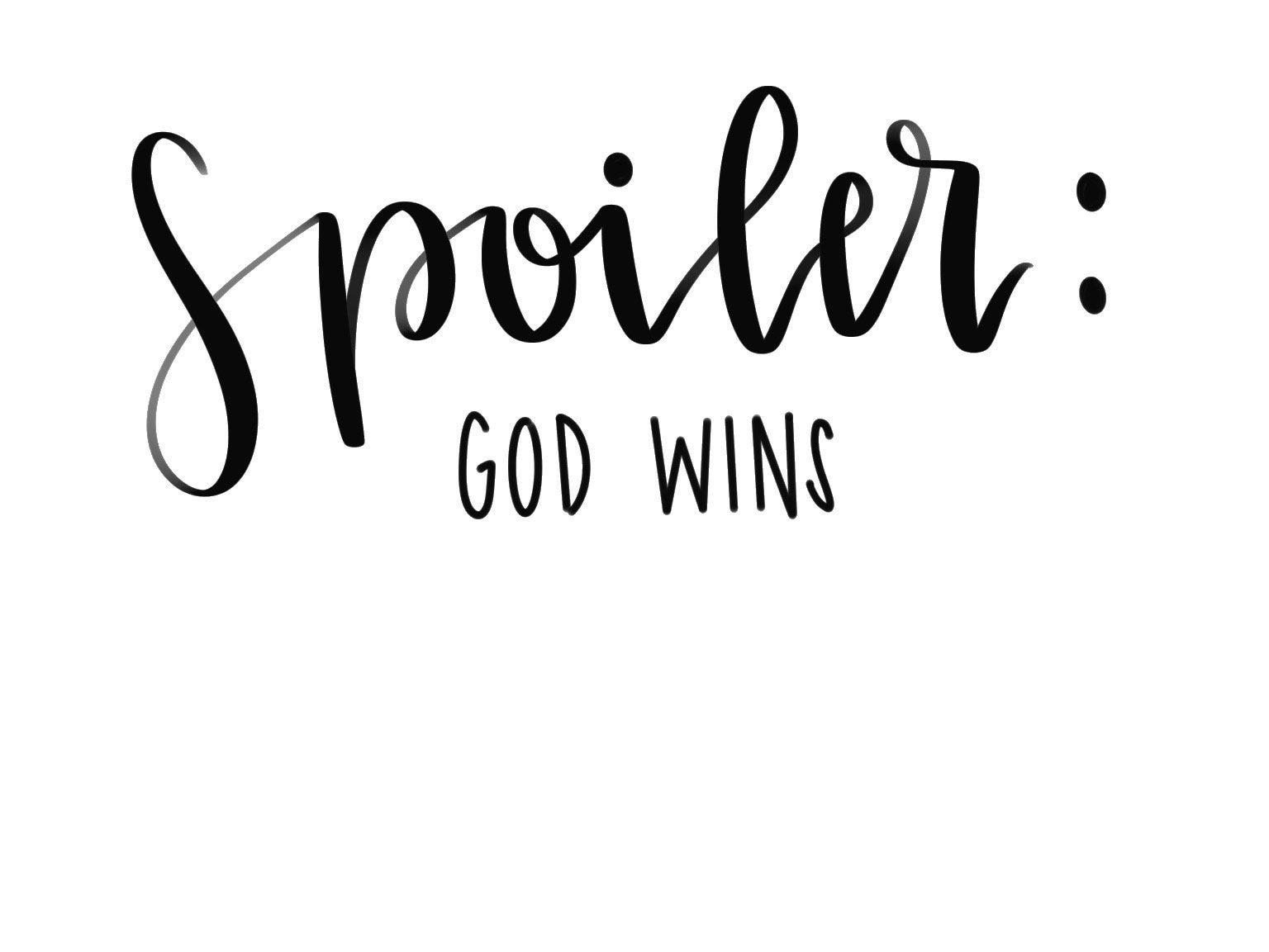 God Wins/christian PNG - Etsy