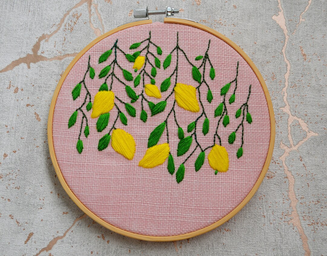 Lemon Tree PDF Embroidery Pattern Digital Download Only - Etsy