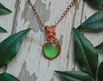 Copper Wire Necklace | Etsy