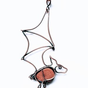 Copper Wire Bat Necklace/100% Copper Wire Wrapped Red Jasper Bat Pendant/bat Jewelry - Etsy