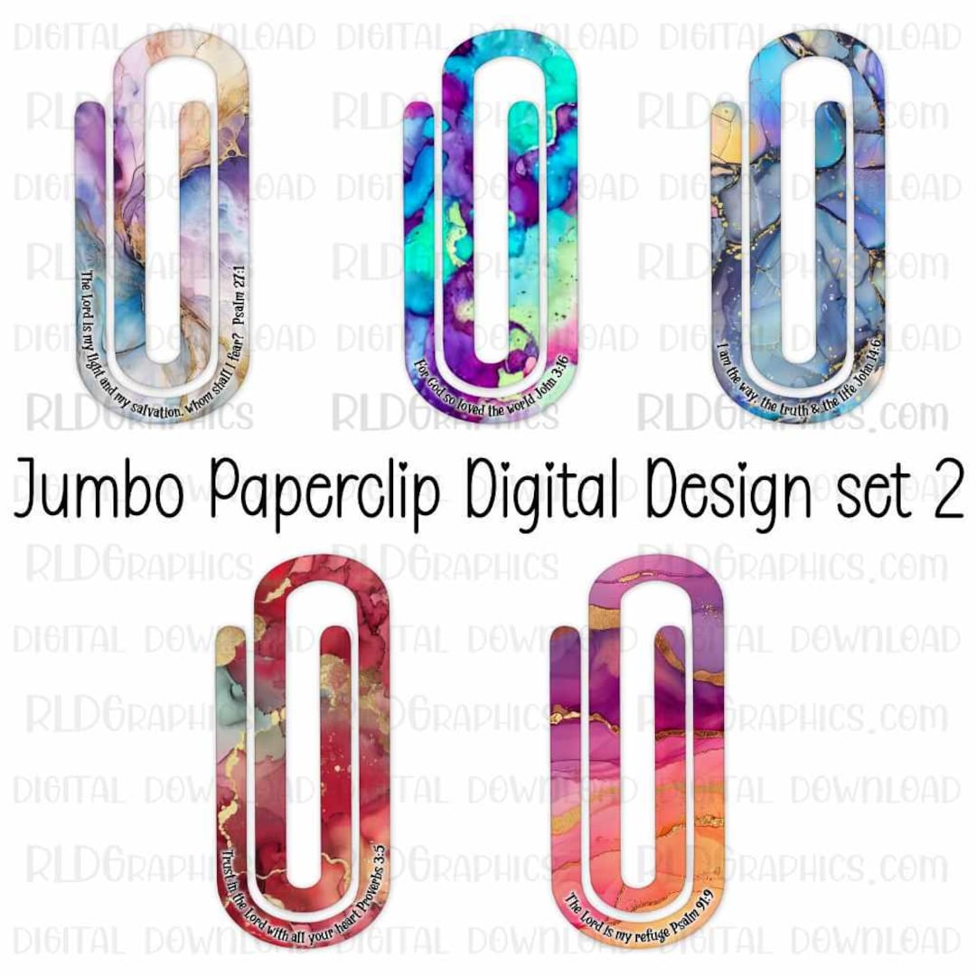 Jumbo Paper Clip Bundle Set 2 | Religious Scripture Sublimation ...