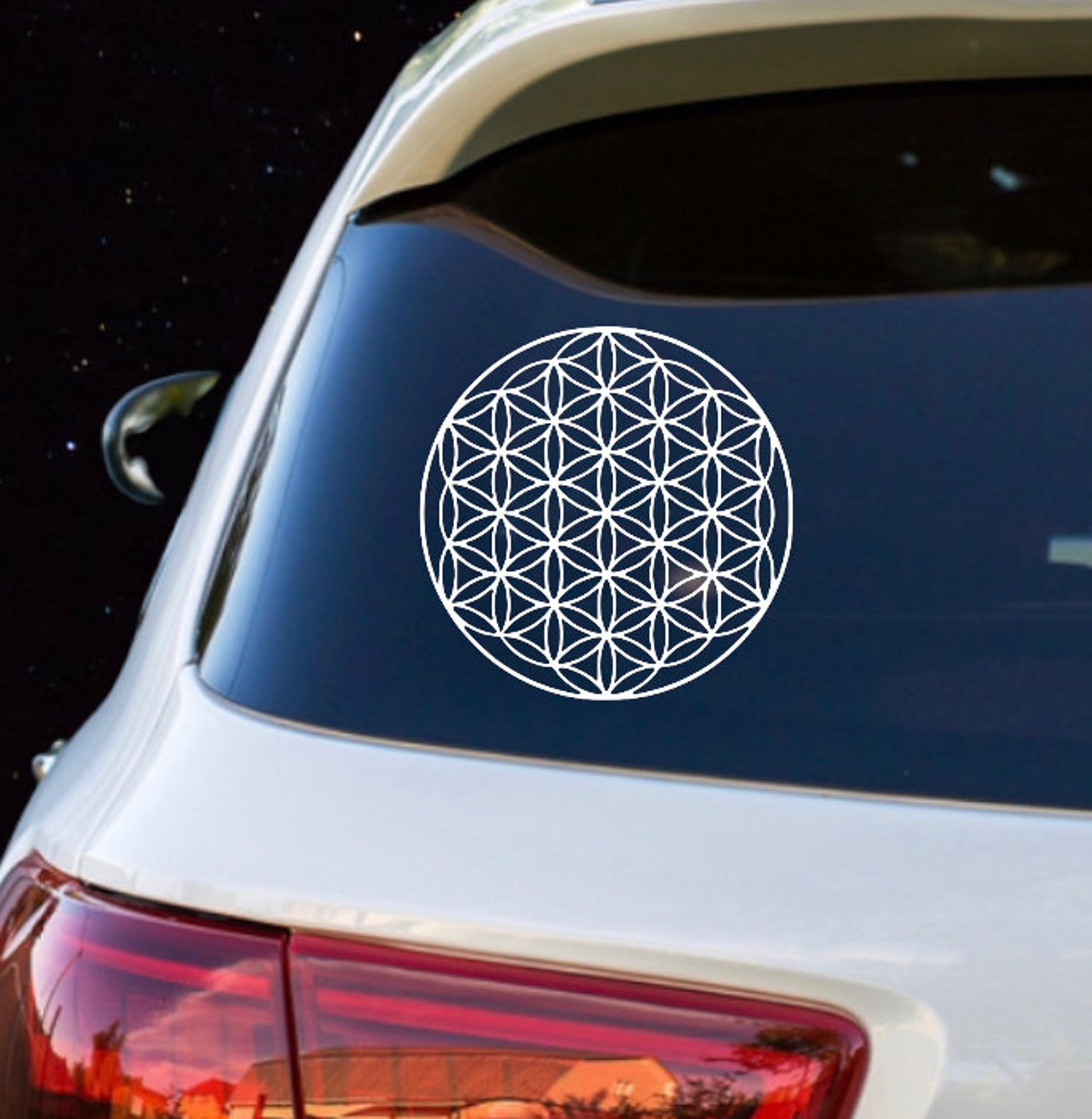 Flower of Life Decal Sacred Geometry Bumper Sticker | Etsy