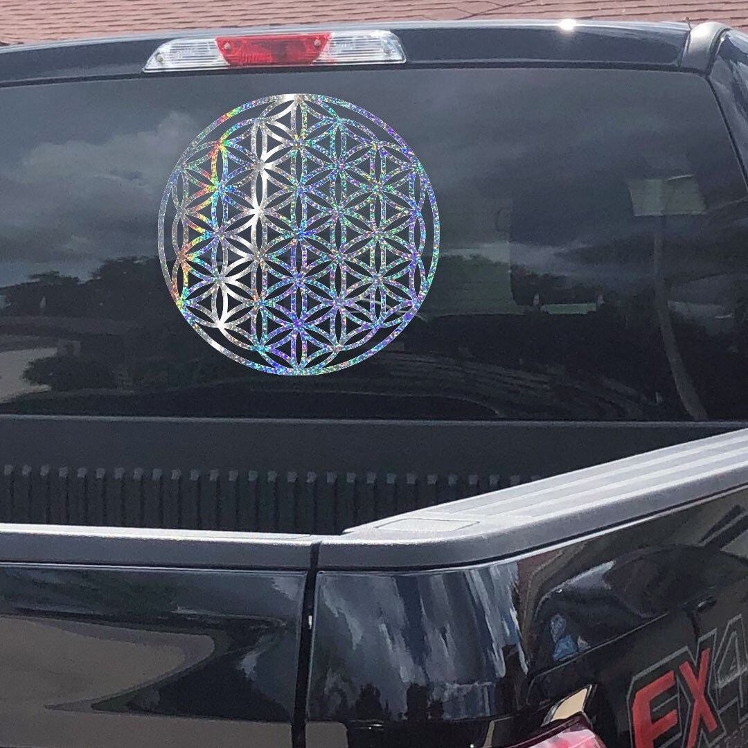 Flower of Life Decal - Sacred Geometry - Bumper Sticker - Personalized ...