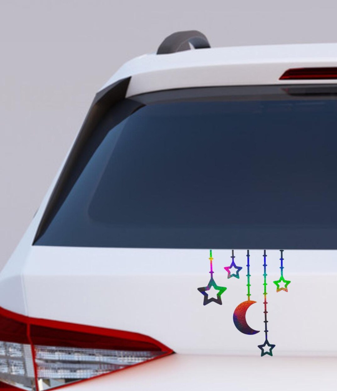 Custom Moon and Stars Mobile Decal - Choose Size and Color - Etsy