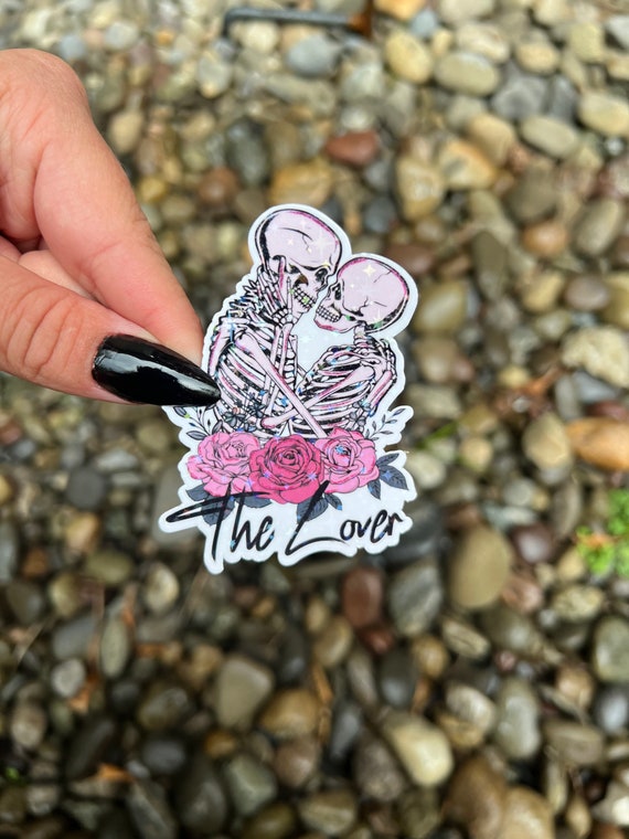 The Lover Skeleton 3 Holographic Sticker - Etsy