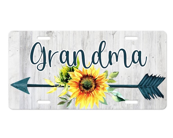 Grandma Vanity Plate Mom Personalized License Plate Custom - Etsy