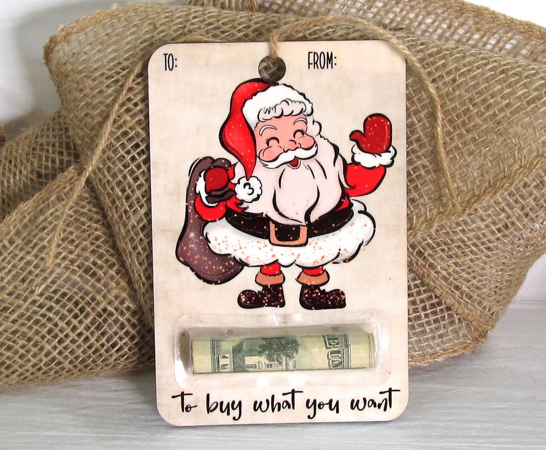 Santa Christmas Money Holders, Money Stocking Stuffers, Santa's ...