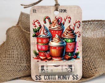 Thanks Latte Coffee Money Card Holders - Etsy