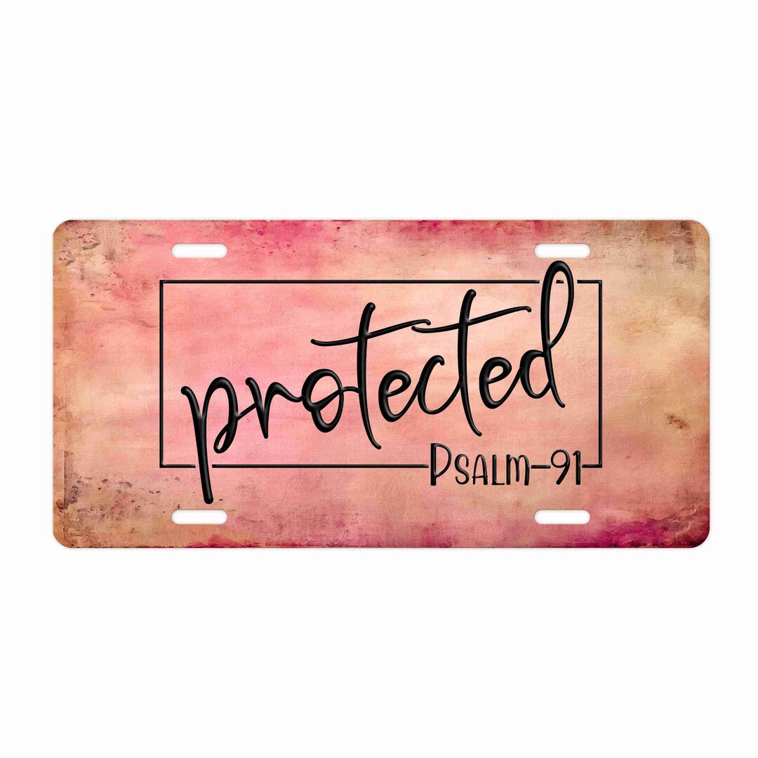 Scripture License Plate, Christian Vanity Plate, Custom Front Car Tag ...