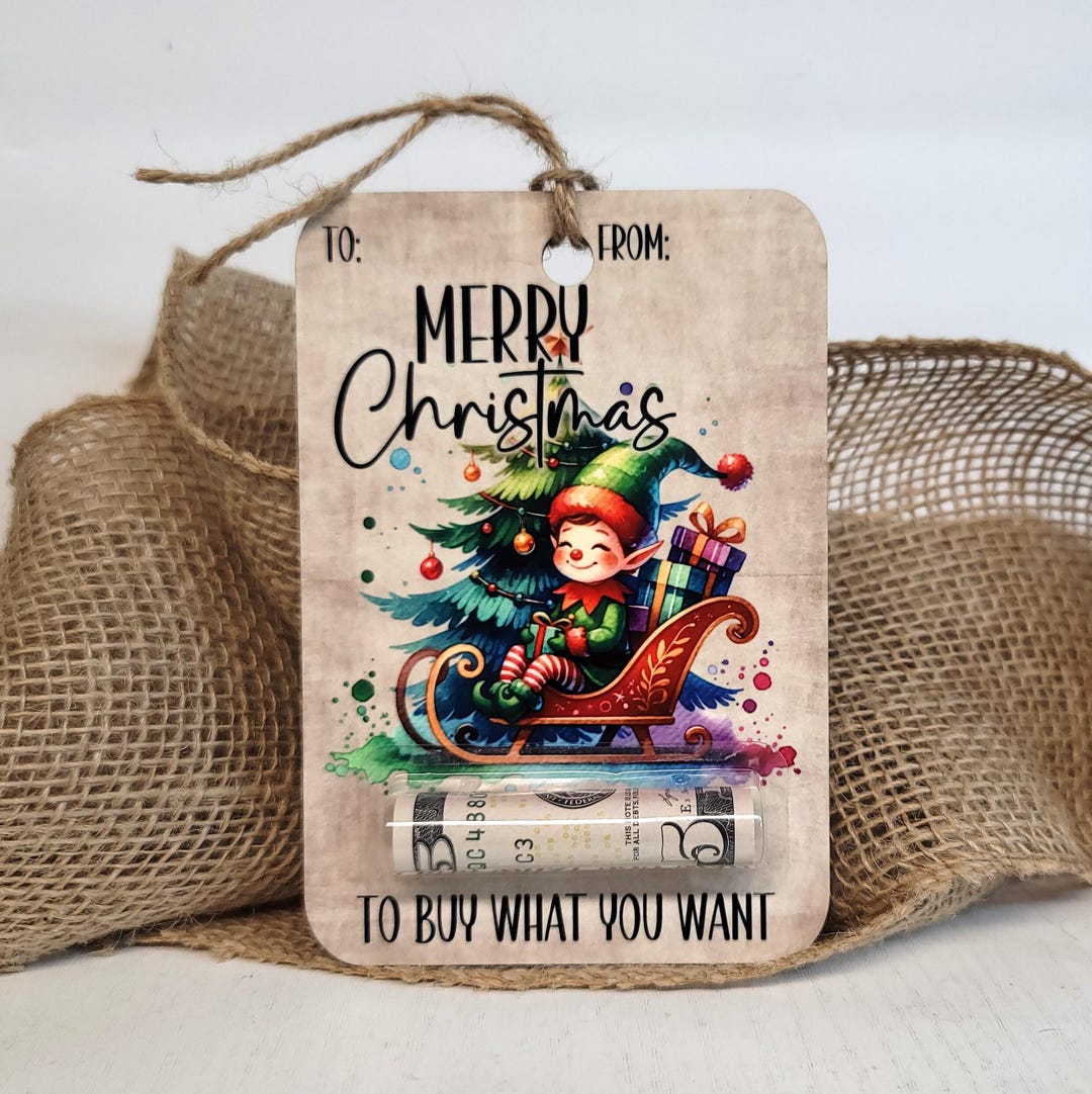 Funny Christmas Money Holder Card, Stocking Stuffer Gift - Etsy