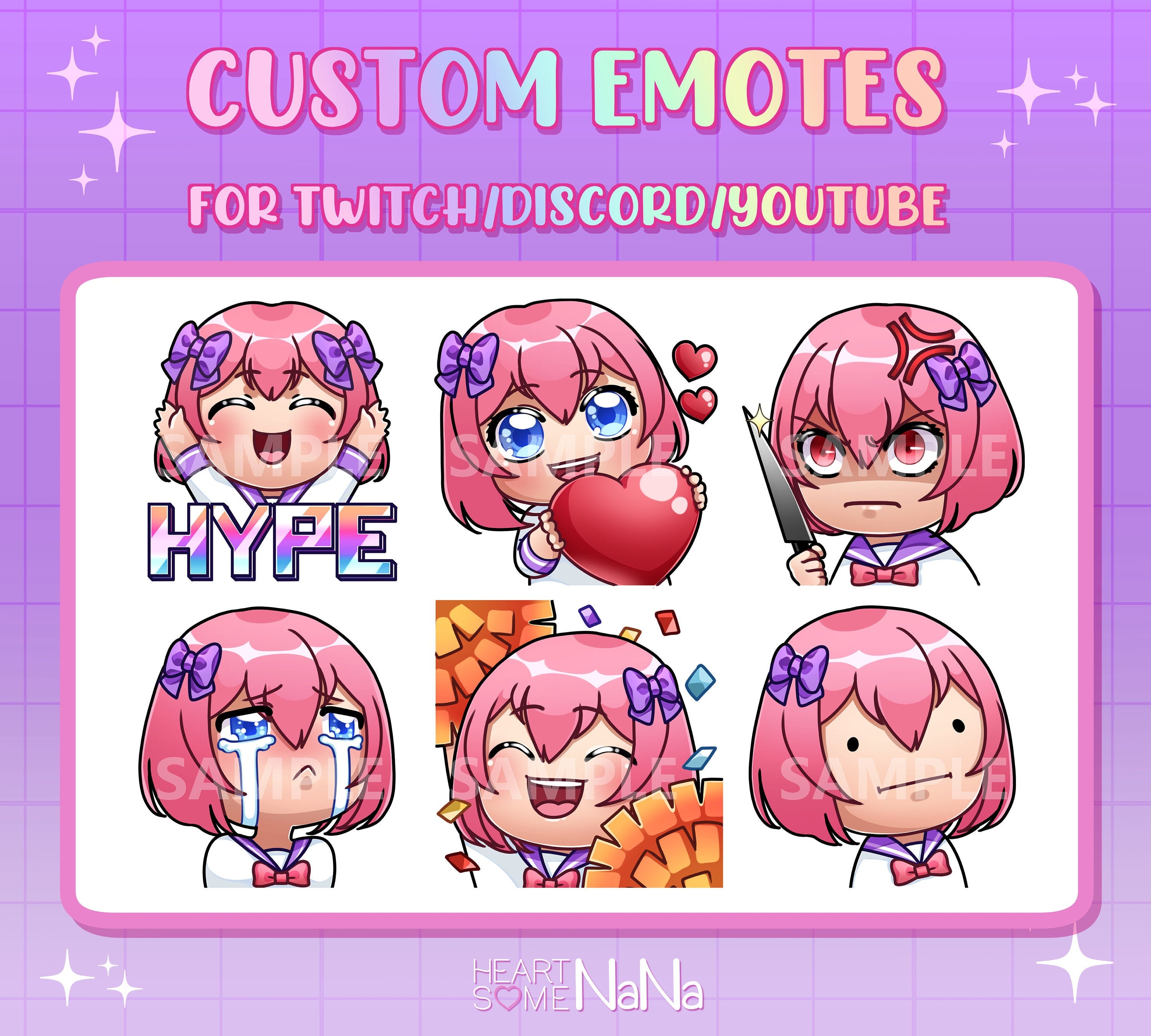 GIF ANIMADO Emotes Mega Bundle para Twitch y Discord Lindo | Etsy