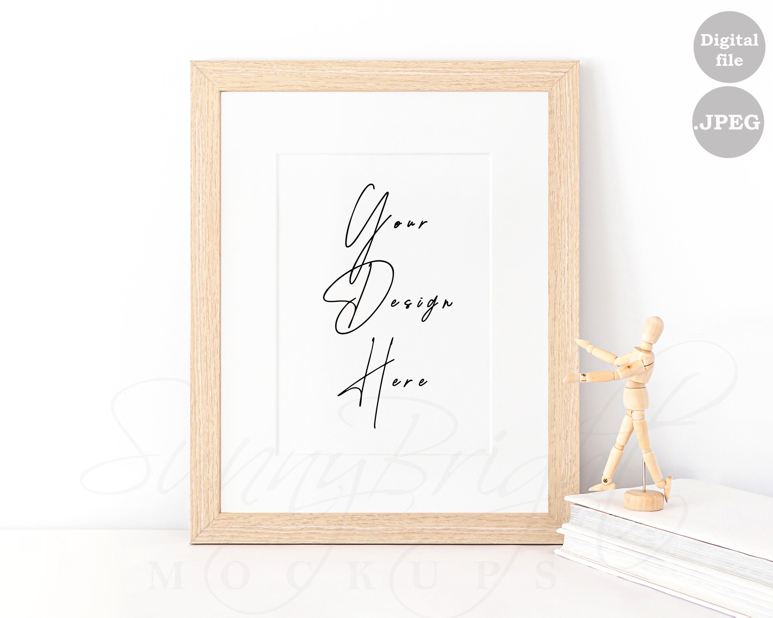 5X7 Wood Frame Mockup Frame Template Styled Mockup Frame - Etsy UK