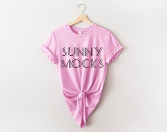 Heather Bubble Gum Mockup - Etsy