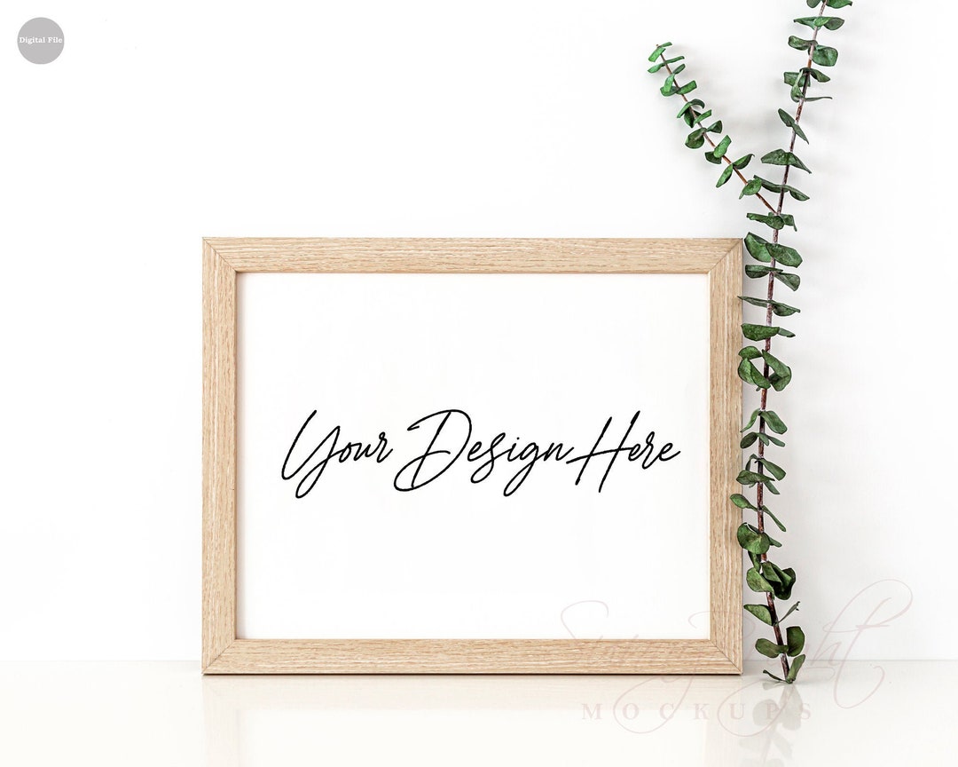 Frame Mockup, Wood Frame Mock Up, Wedding Frame Mockup, Blank Frame ...