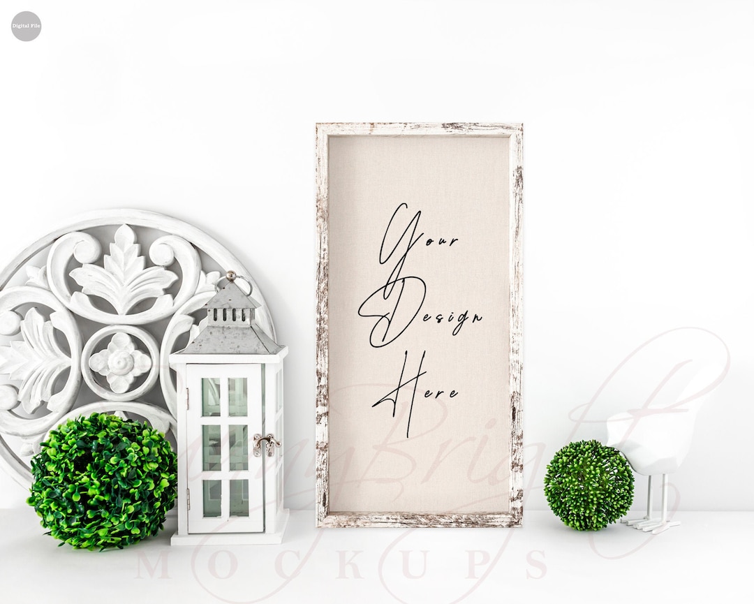 Farmhouse Wood Sign Mockup, 12x24, JPG (digital Download) - Etsy