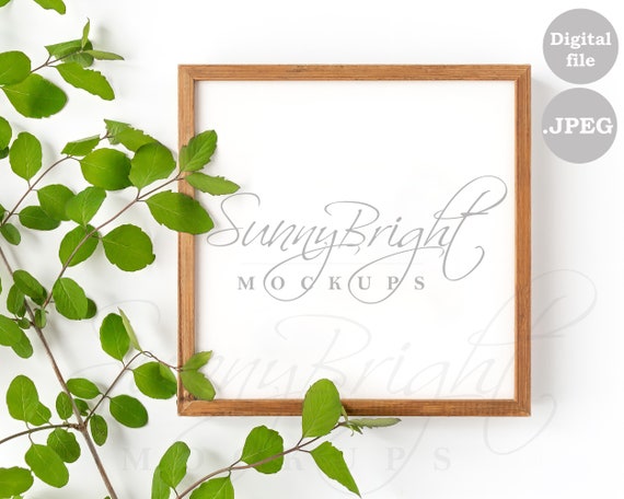 Wood Sign Mockup Plain Wood Sign Mockup Wood frame mockup | Etsy