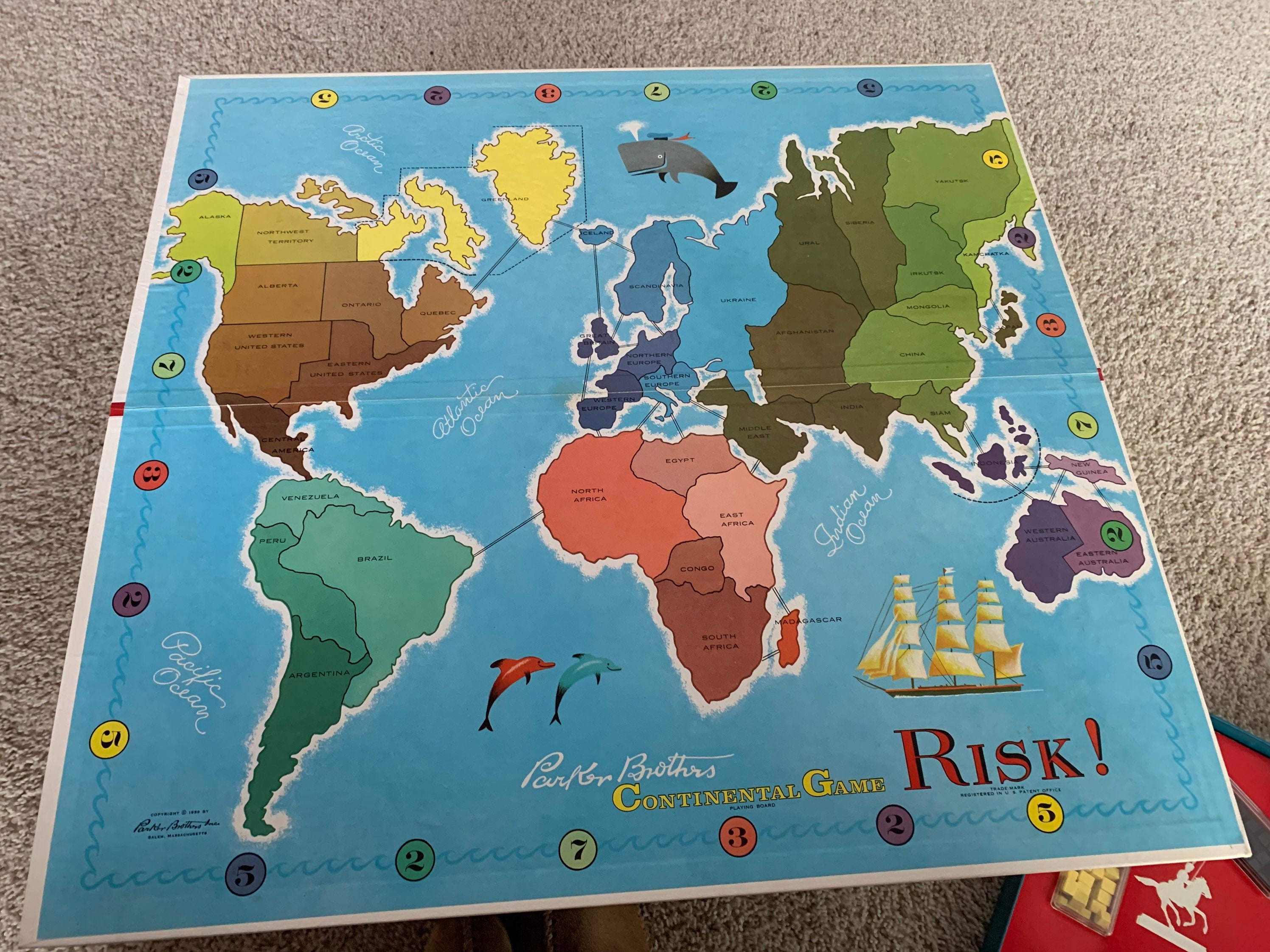 Vintage Risk Board Game - Etsy