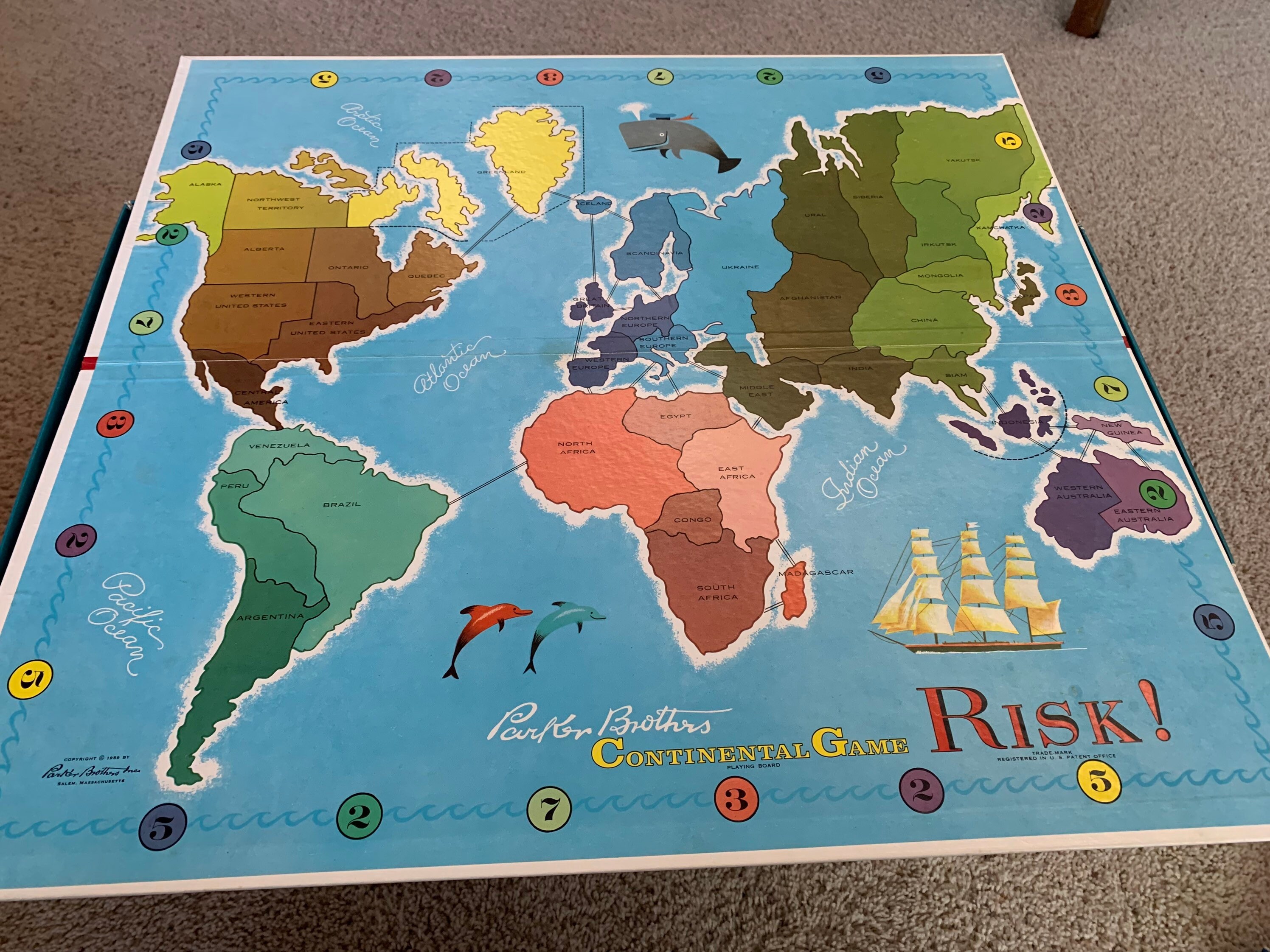 Vintage Risk Board Game - Etsy