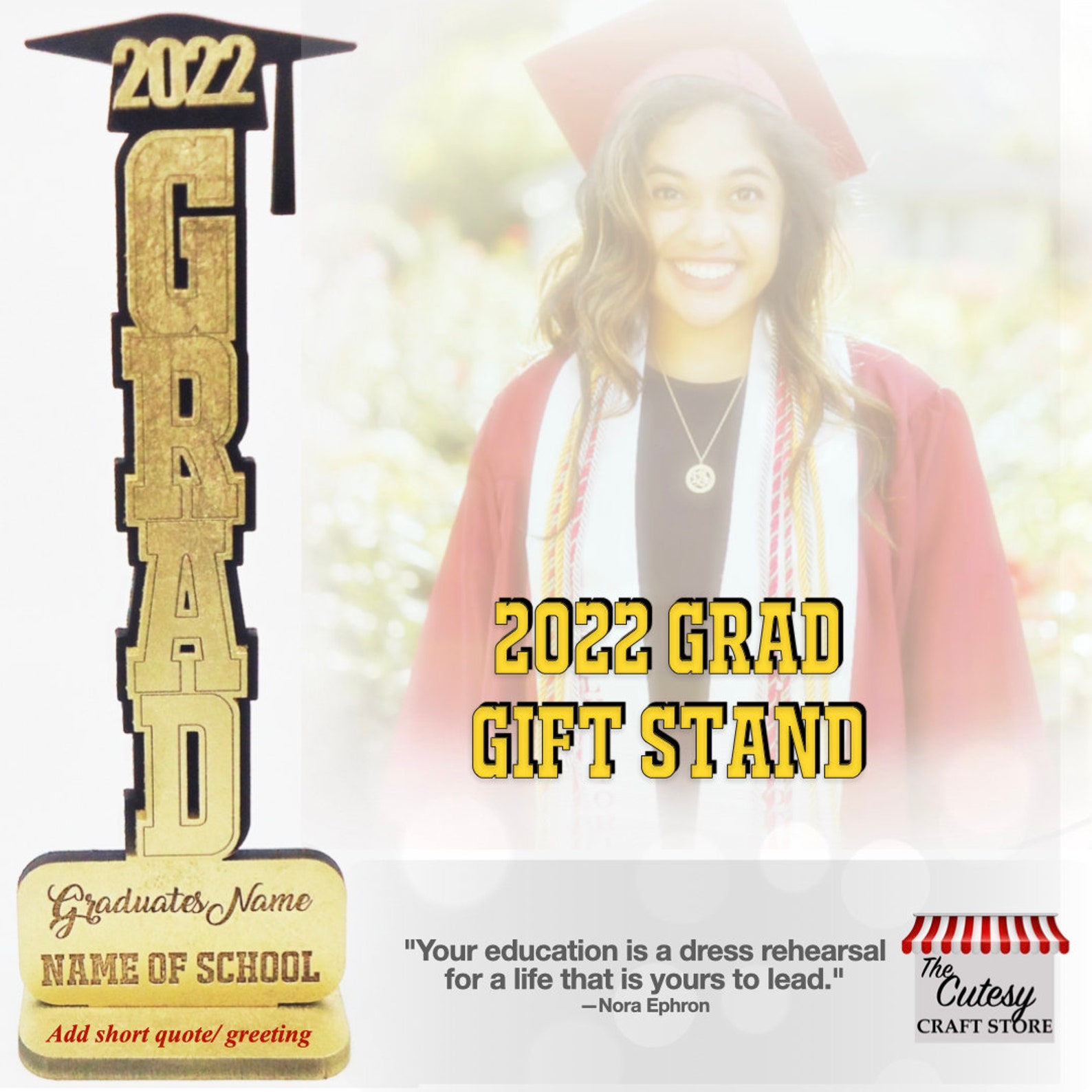 Graduation Gift Stand, Graduation Token, Graduation Trophy, Digital ...