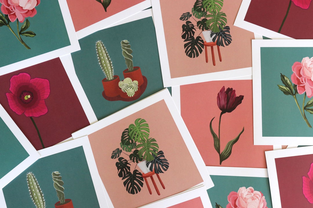 Botanical Print Bundle, Plant Decor, Flower Decor, Plant Print, Flower ...