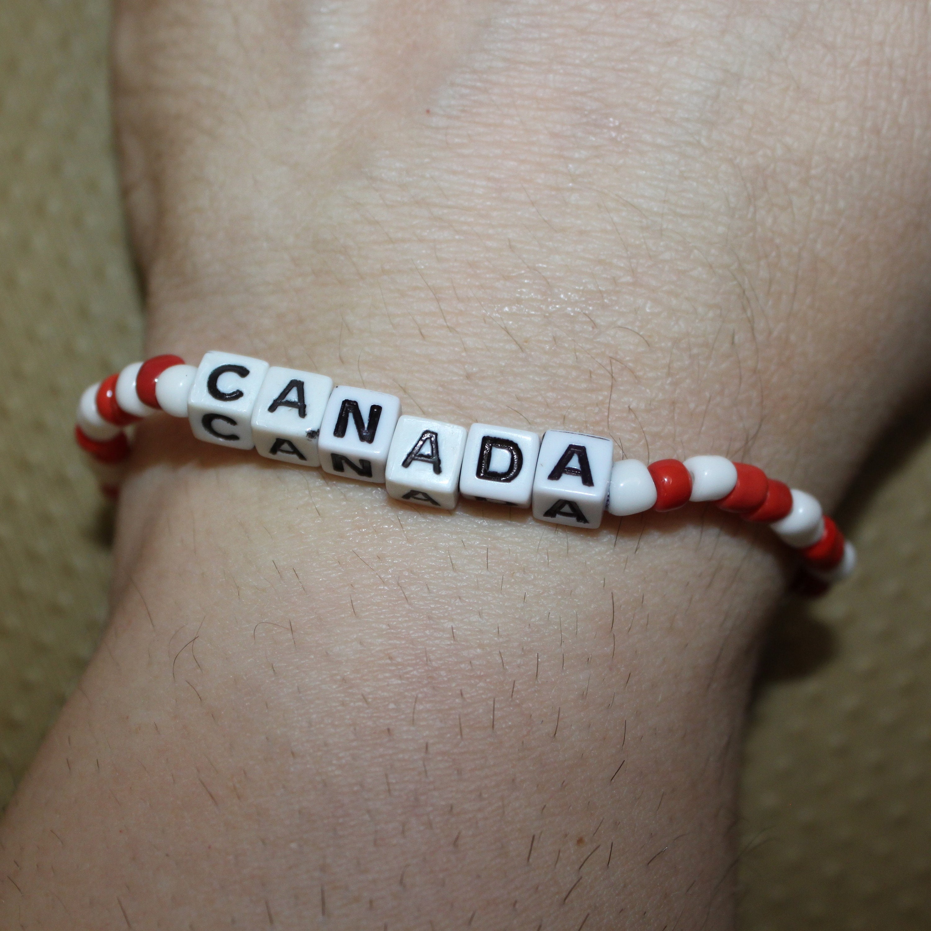 Beaded Canada Bracelet Set of 3 Stackable - Etsy