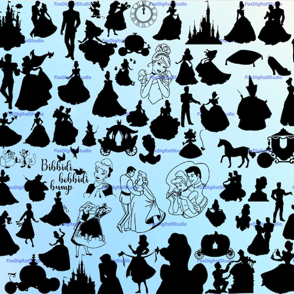 Cinderella Vector - Etsy