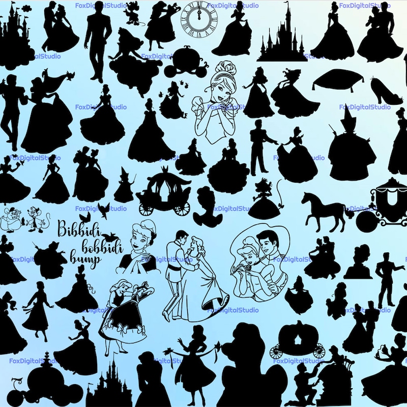 Cinderella Vector - Etsy