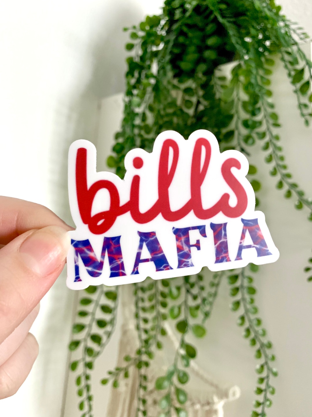 Buffalo Bills Mafia Sticker, Football Sticker, Bills Fans, Marble ...
