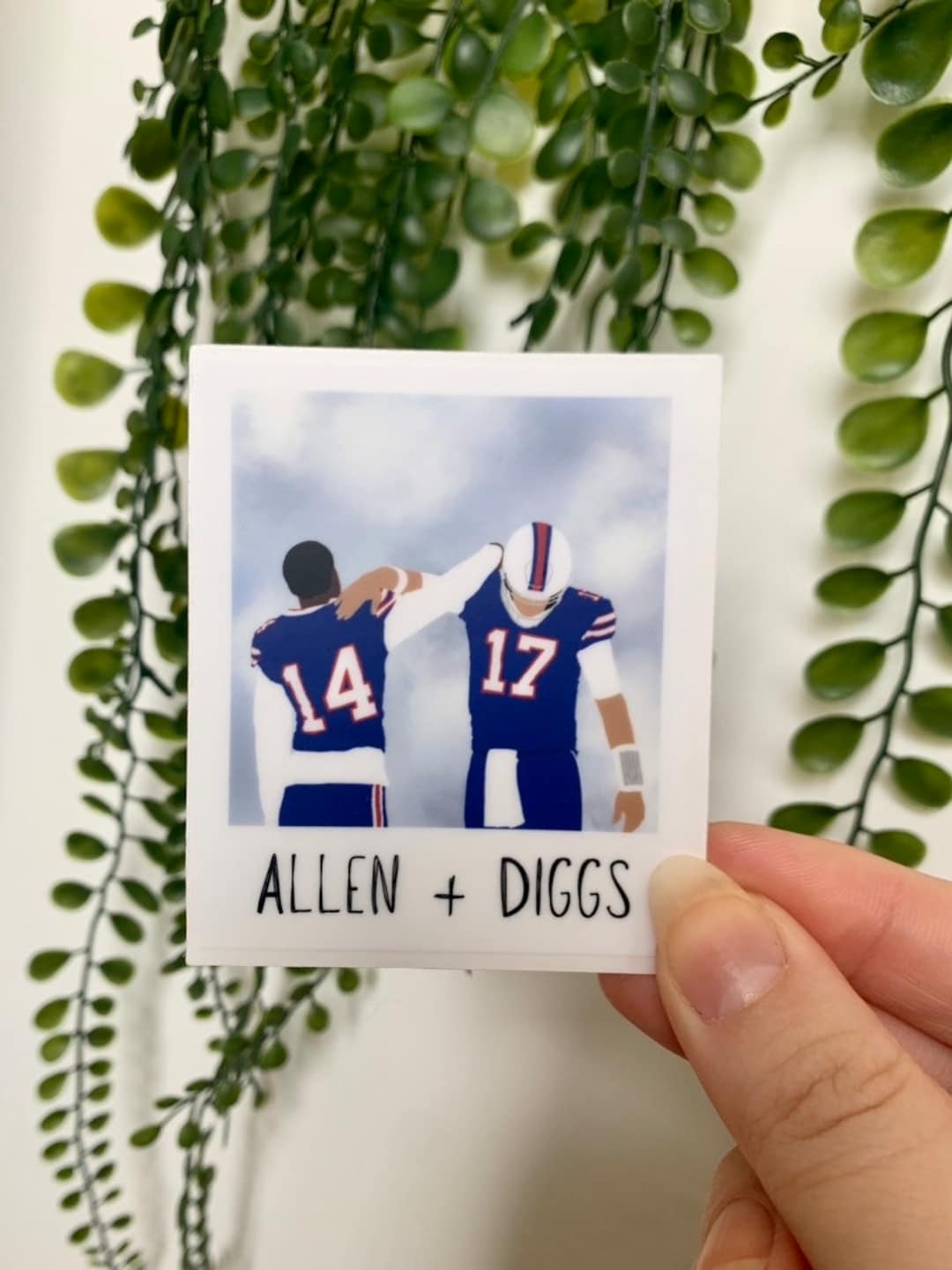 Allen + Diggs Sticker, Football Sticker, Bills Fans, Buffalo Sticker ...