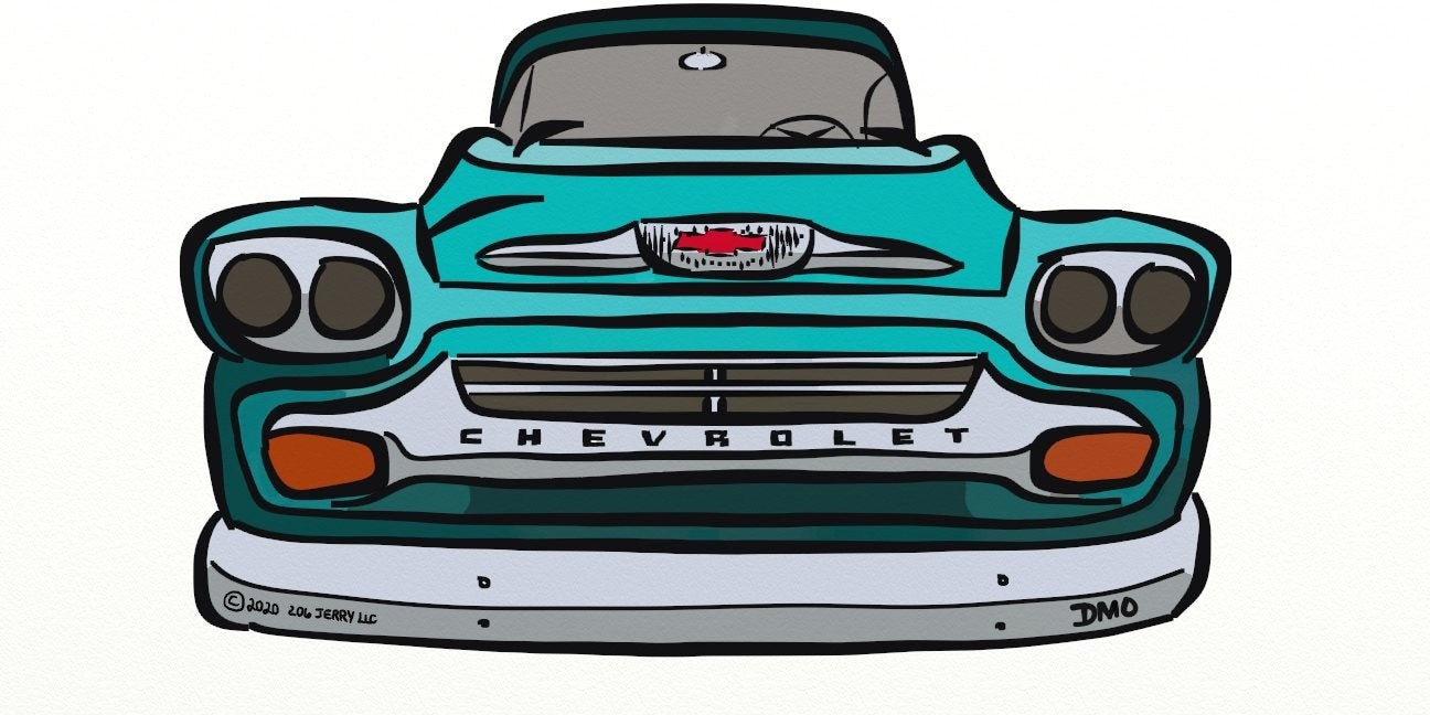 Vinyl STICKER - 1958 Chevy Apache Truck - Etsy