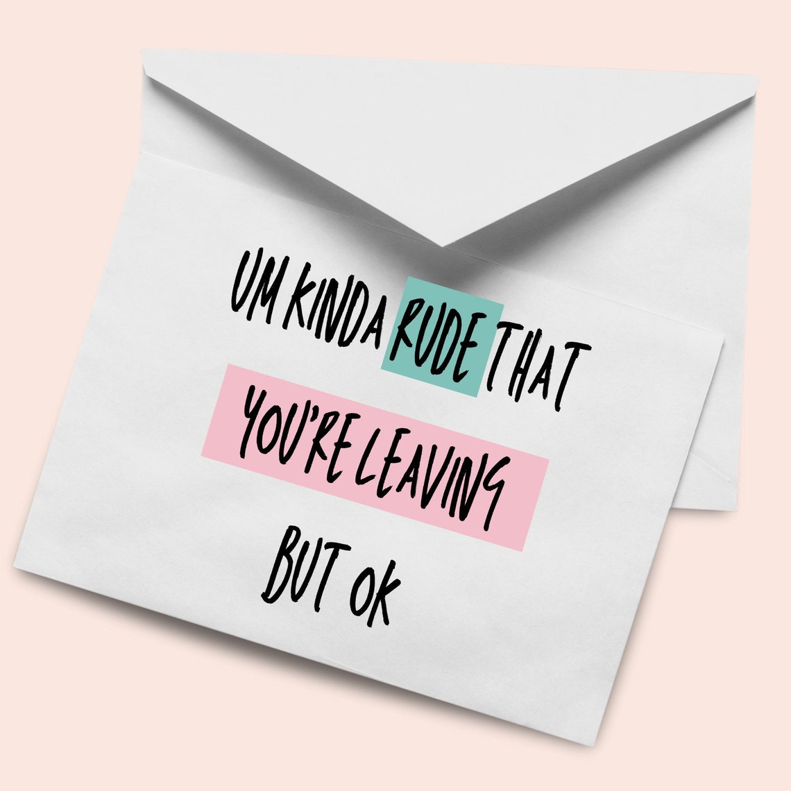 Funny Leaving Card Printable - Etsy