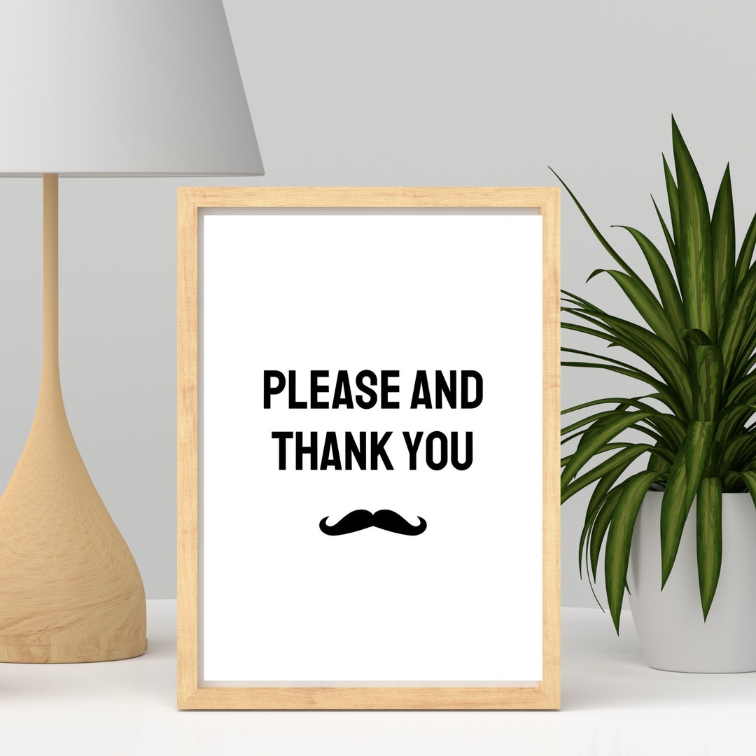 Ron Swanson Please and Thank You, Parks and Rec - Etsy