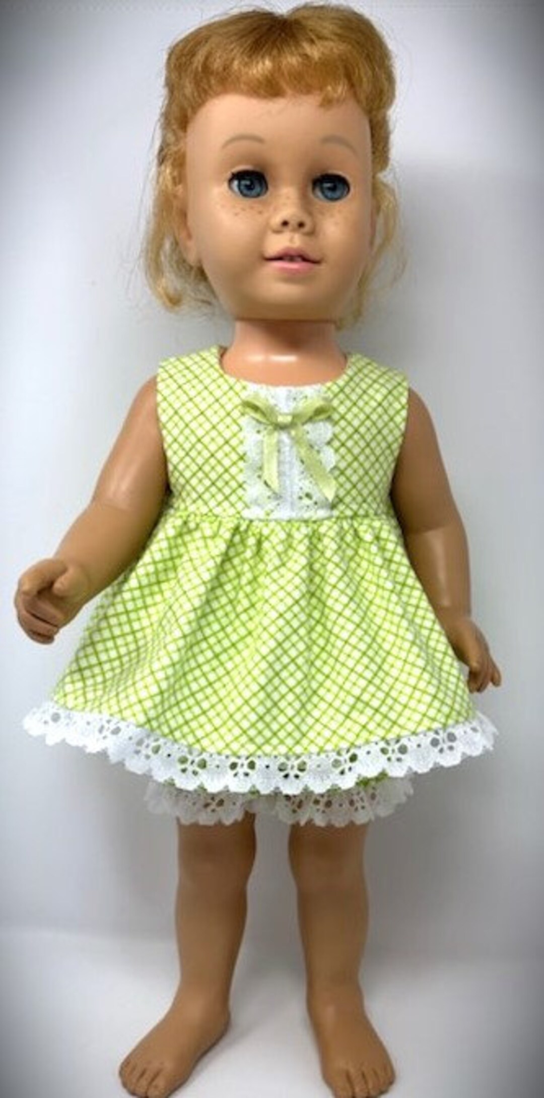 20 Inch Chatty Cathy Baby Doll Pajamas Green Flannel - Etsy