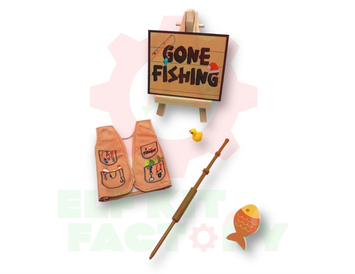 Elf Fishing Prop - Elf Props - Elf Kit - Elf Accessories - Gone Fishing ...