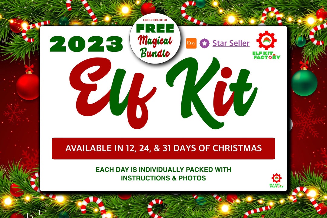 Elf Kit 2023, 12, 24, & 31 Days of Christmas, Elf Props, Elf ...