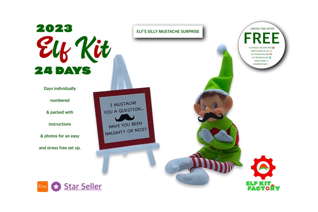 Elf Kit 2023 12 24 & 31 Days of Christmas Elf Props Elf - Etsy
