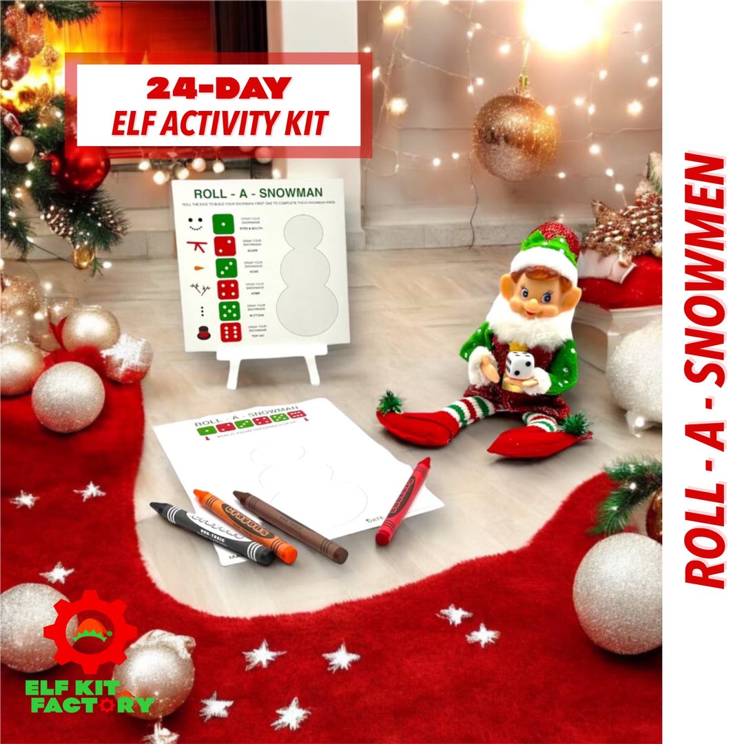 Elf Activity Kit 24 Days of Christmas, Elf Props, Elf Accessories, Elf ...