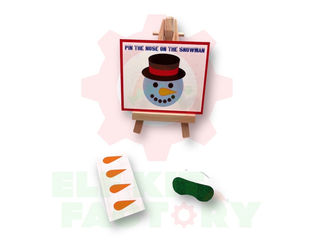 Elf Pin the Nose on the Snowman Prop - Elf Props - Elf Kit - Elf ...