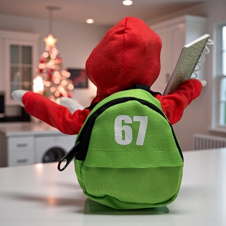 Elf School Set – Mini Hoodie, Backpack & Notebook - Etsy