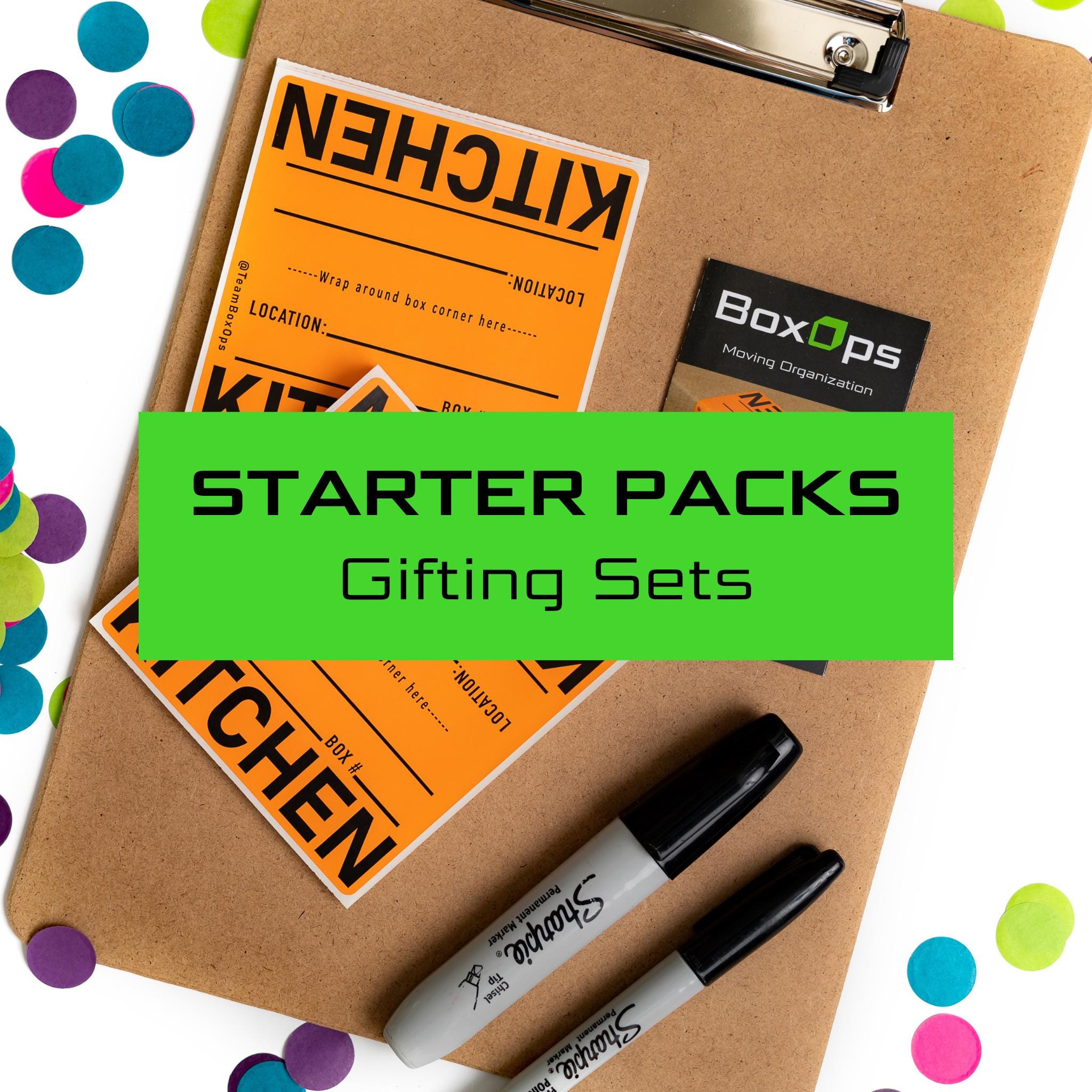 Starter Pack Moving Labels: Gift Sets for Realtor Clients, Friends ...