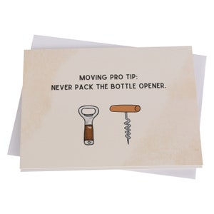 Funny Moving Greeting Card: Pro Tip Humor for Relocation Clients ...