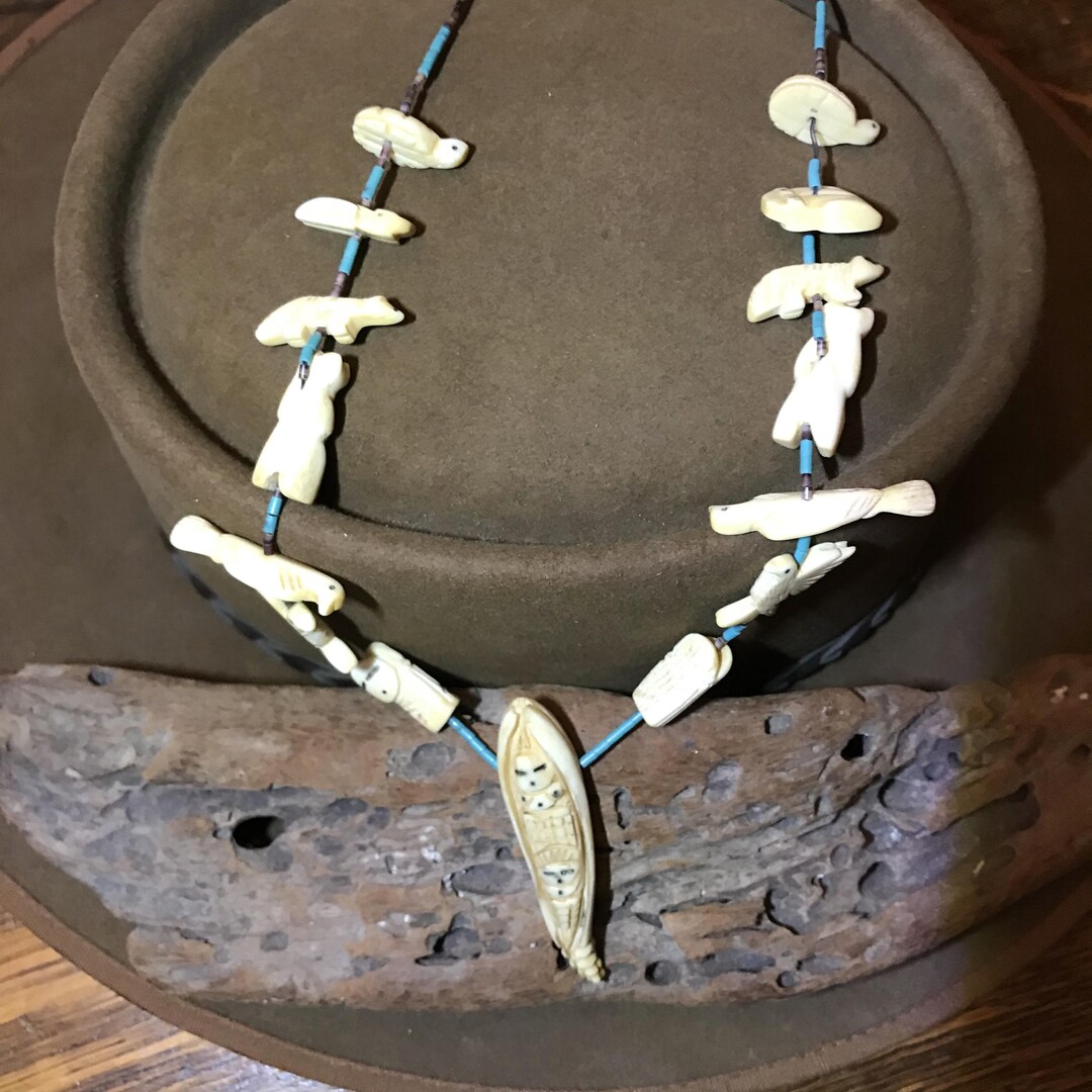 Vintage Corn Maiden Fetish Animal Necklace Antler Bone ? - Etsy