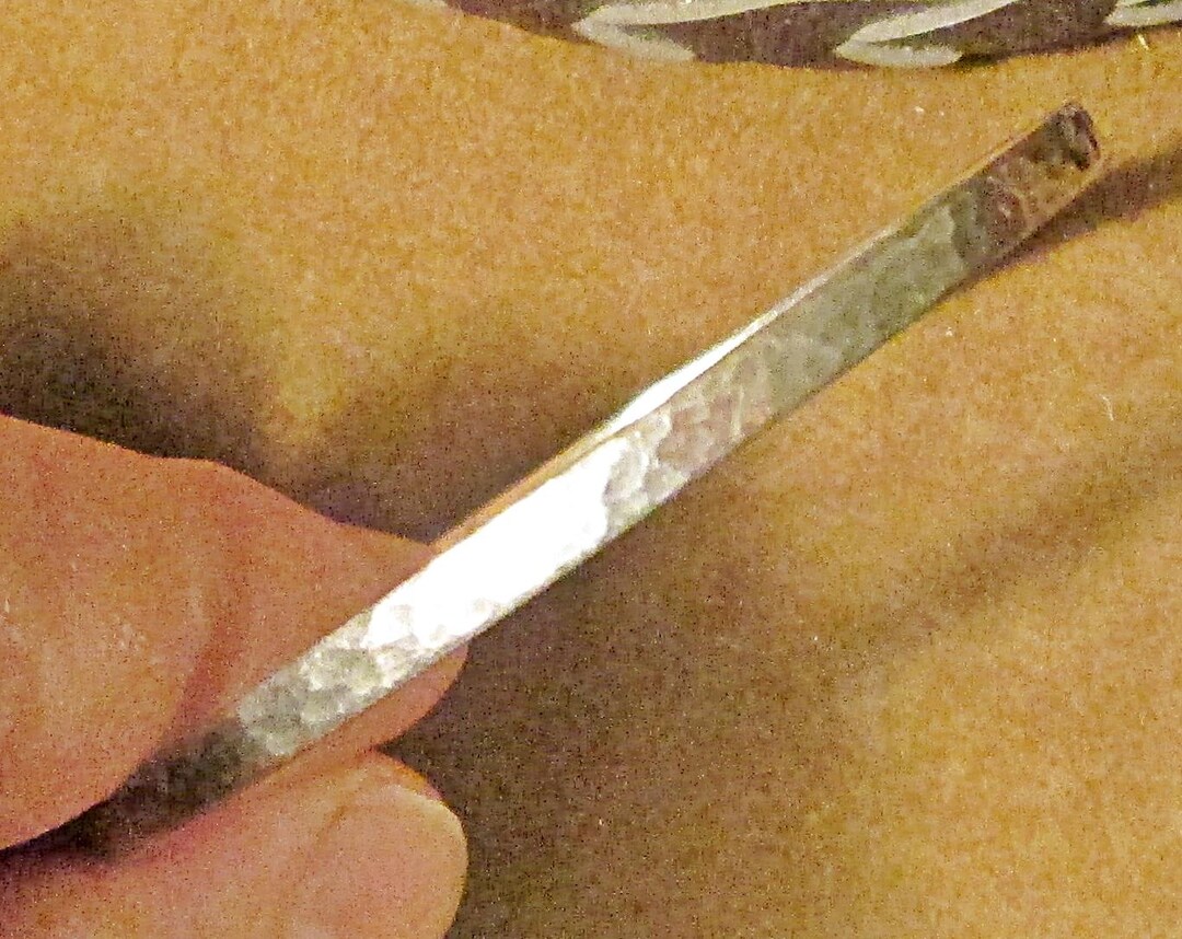 Vintage Gaylord Silvercraft Hammered Sterling Bangle - Etsy