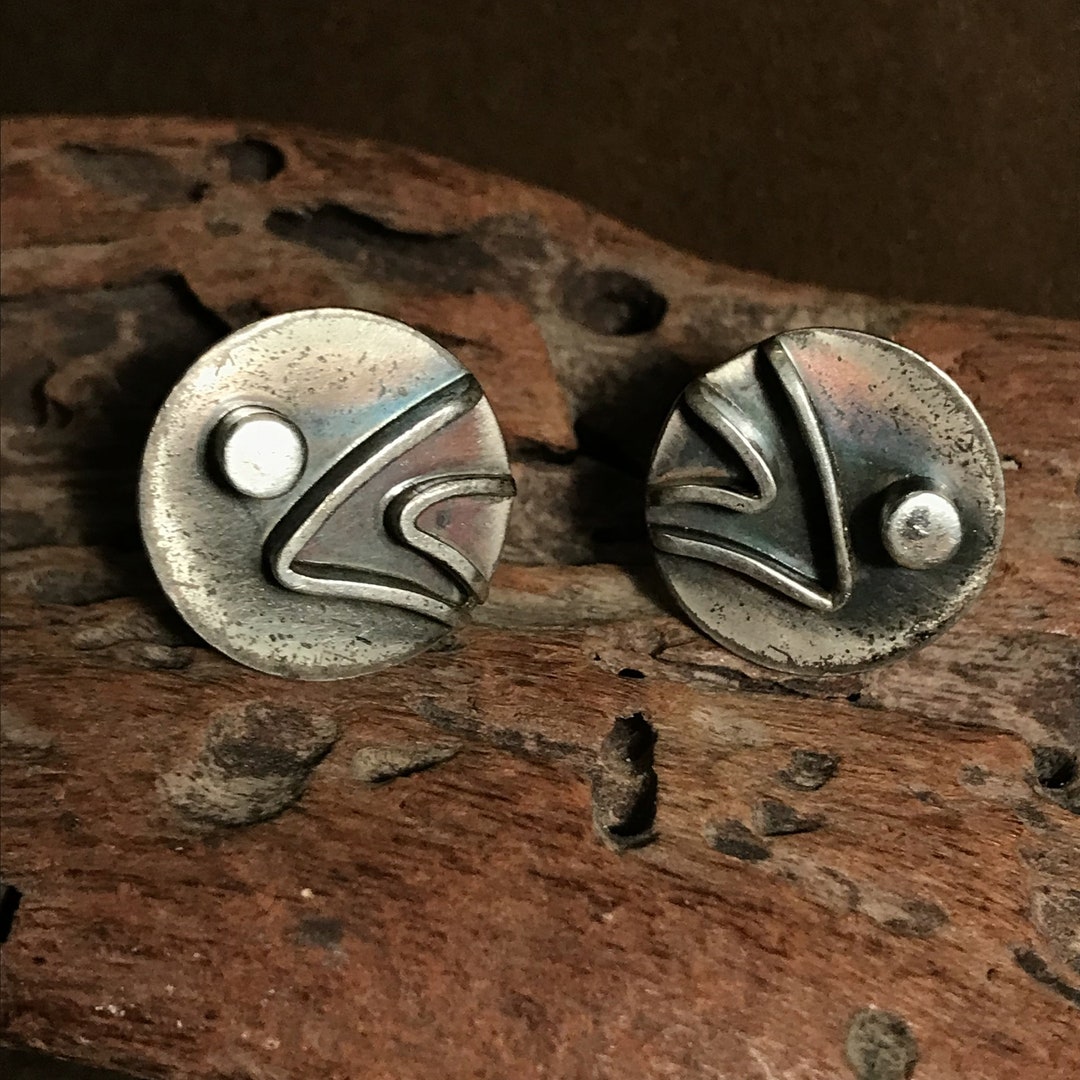 Carston Original MCM Modernist Abstract Studio Silver Sterling ...