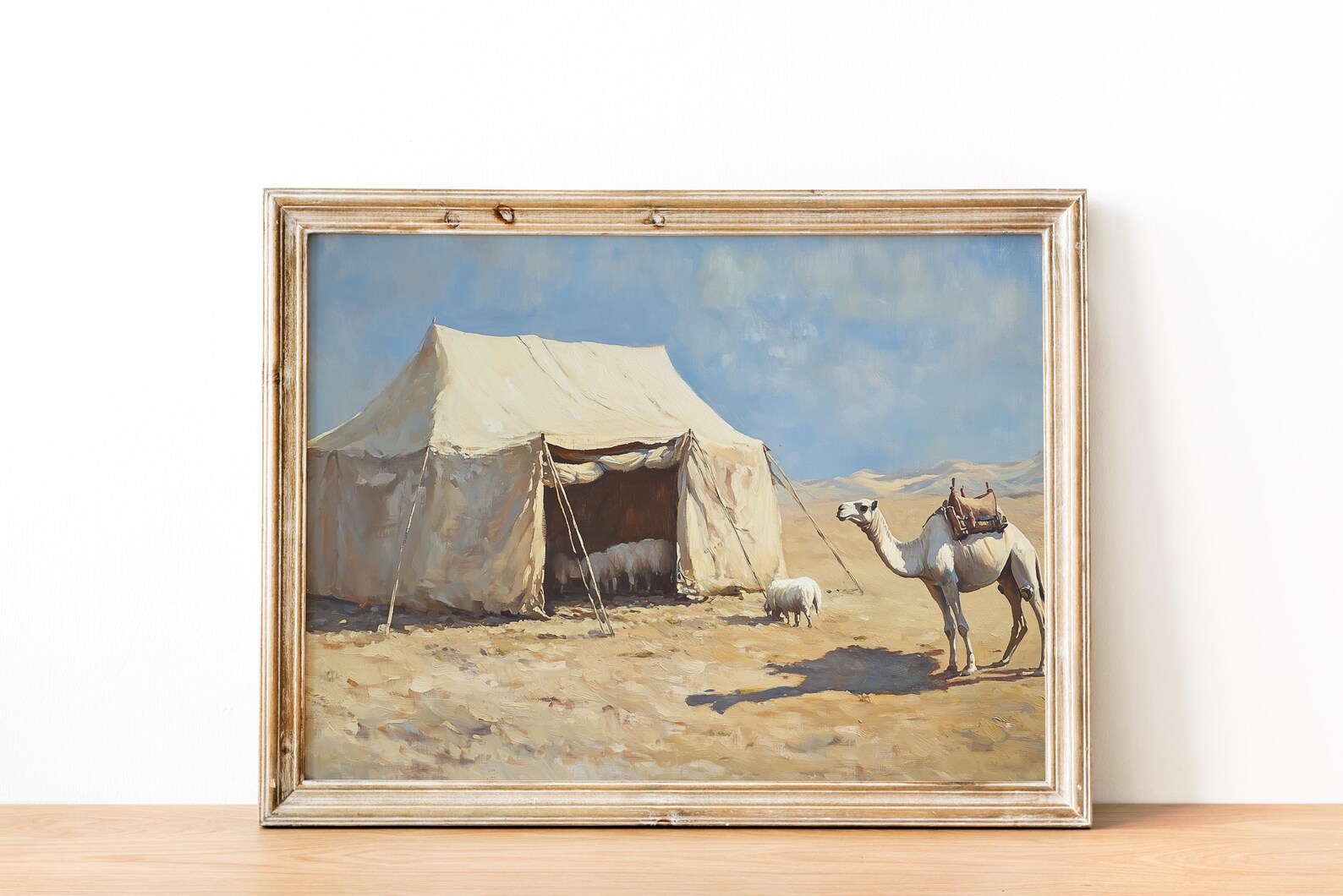 Islamic Bedouin Tent Frame TV Art Arabian Desert Camel Nomadic Life ...