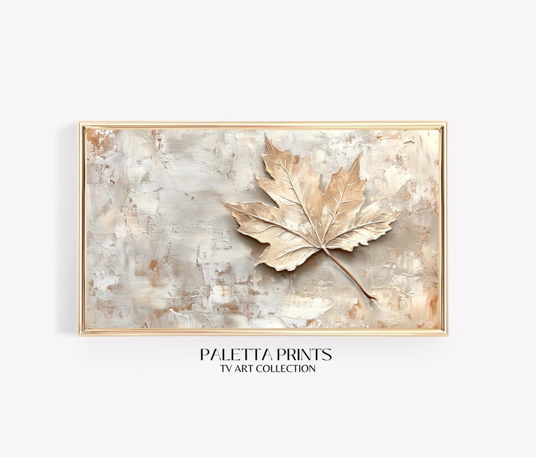 Frame TV Textured Leaf Art | Digital Art for Samsung Frame Tvs ...