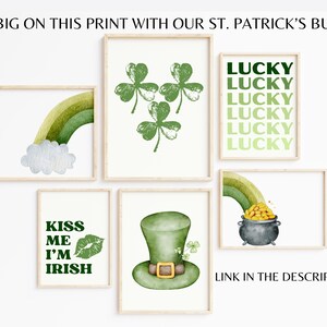 Shamrocks Print | St.patricks Day Decor | St Patrick's Day Printables ...