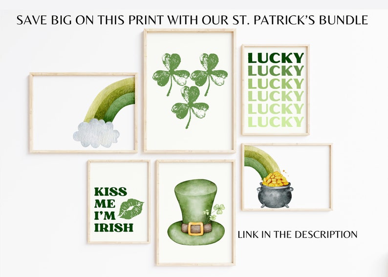 Shamrocks Print St.patricks Day Decor St Patrick's Day Printables St ...
