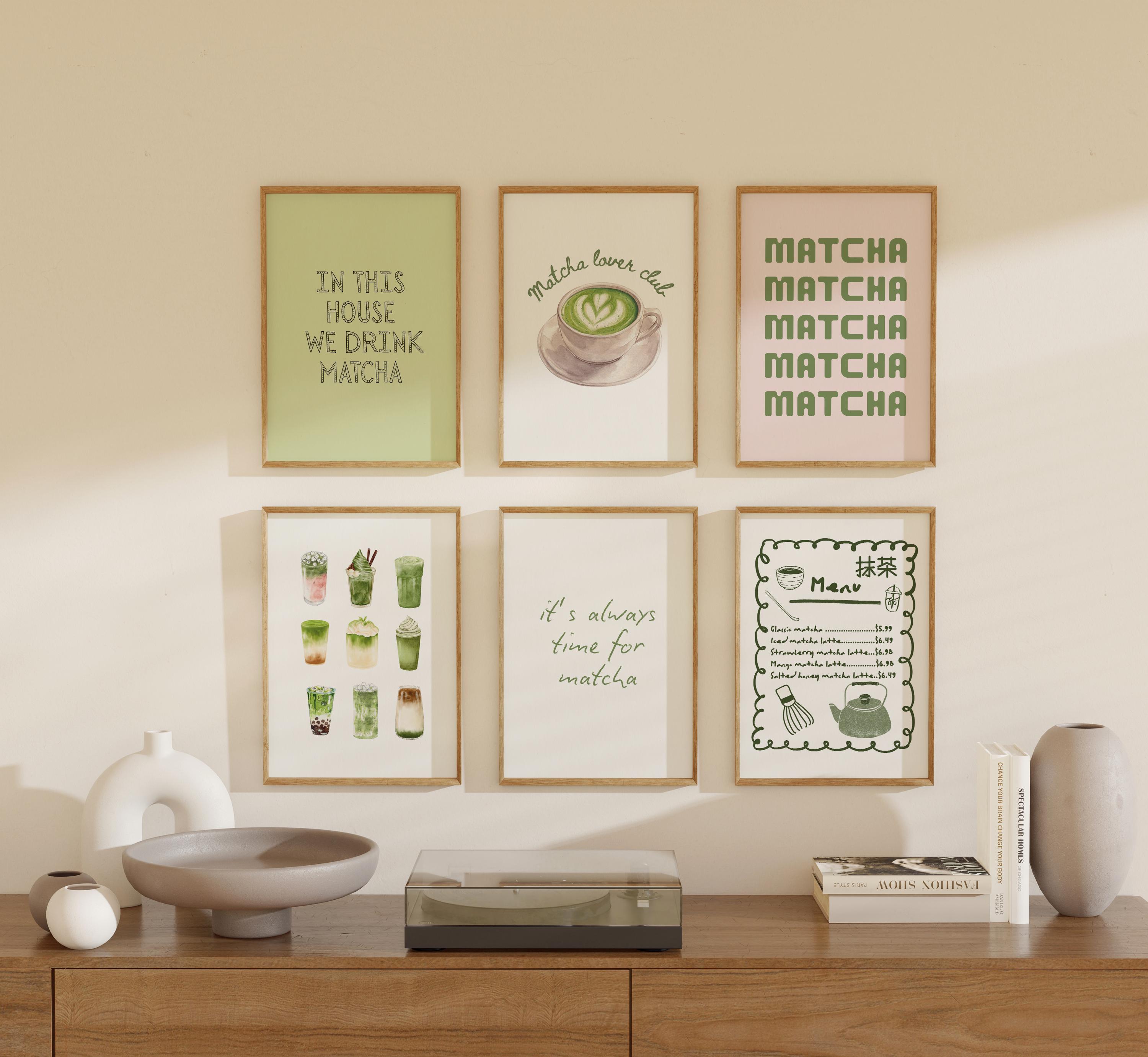 Matcha Art Print Bundle |digital Download |matcha Wall Art | Matcha ...