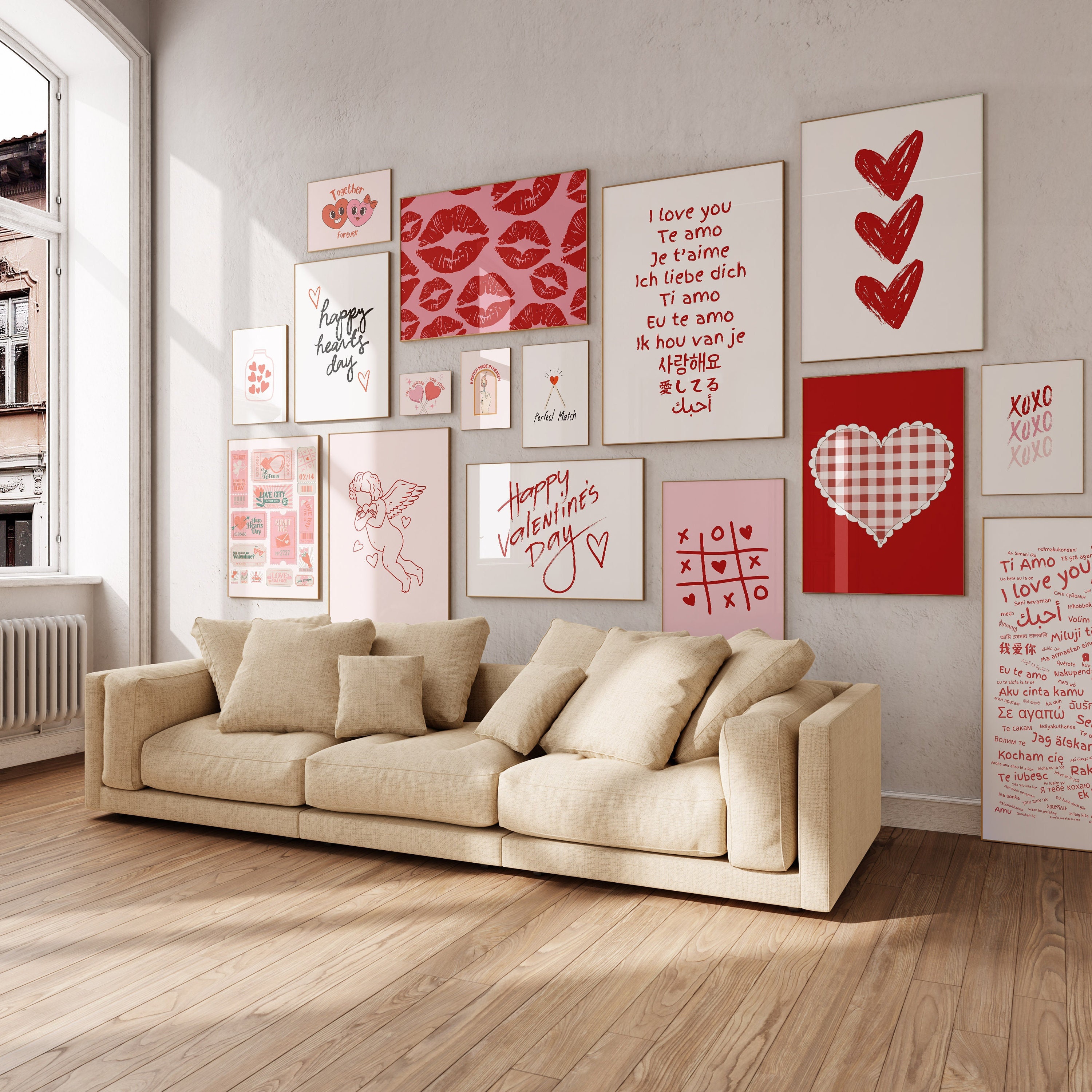 Valentines Day Decor Printables | Set of 22 Valentine Prints | Gallery ...